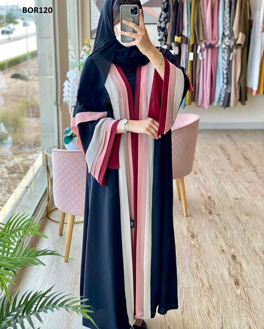 Stylish Rainbow 2 borkha including Hijab