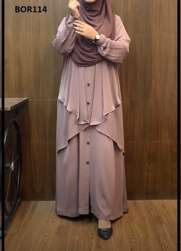 Stylish Rainbow 2 borkha including Hijab